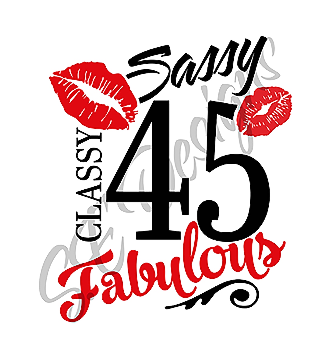 45 & Fabulous Svg/png/dxf/jpg - Etsy