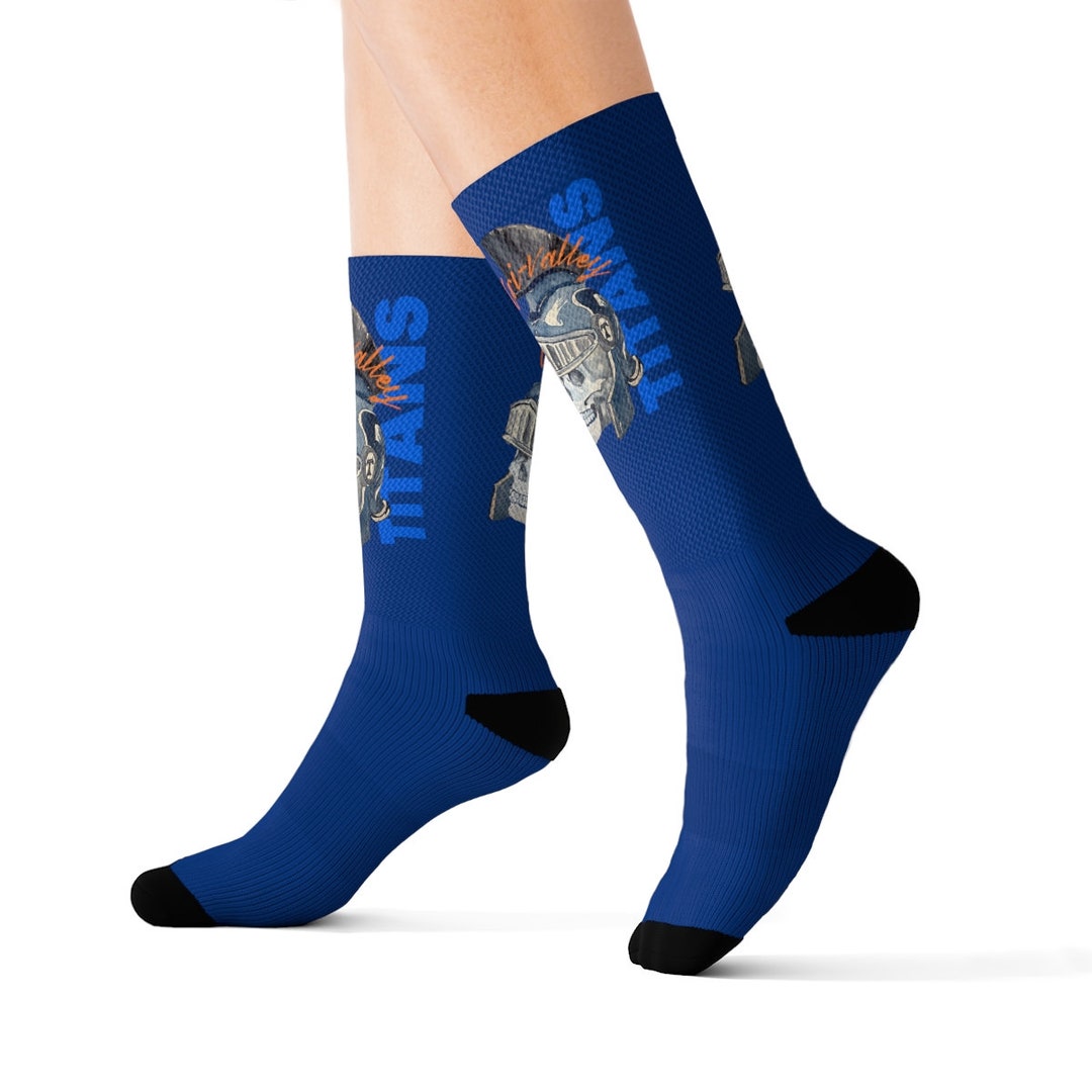 Trivalley Titans Skull Watercolor Art Cozy Socks - Etsy