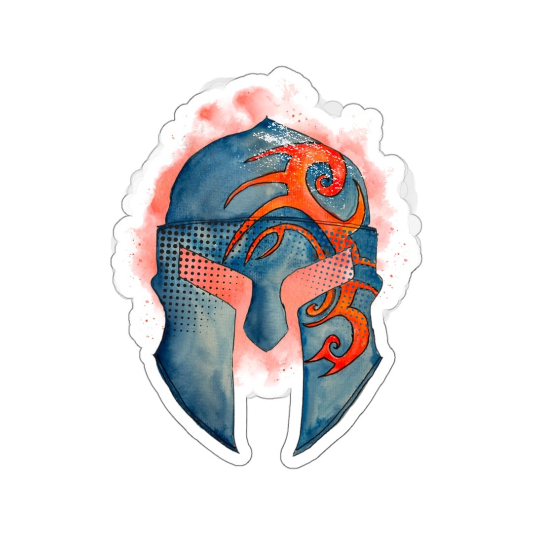 Trivalley Titans Blue and Orange Sticker Original Watercolor Sticker ...