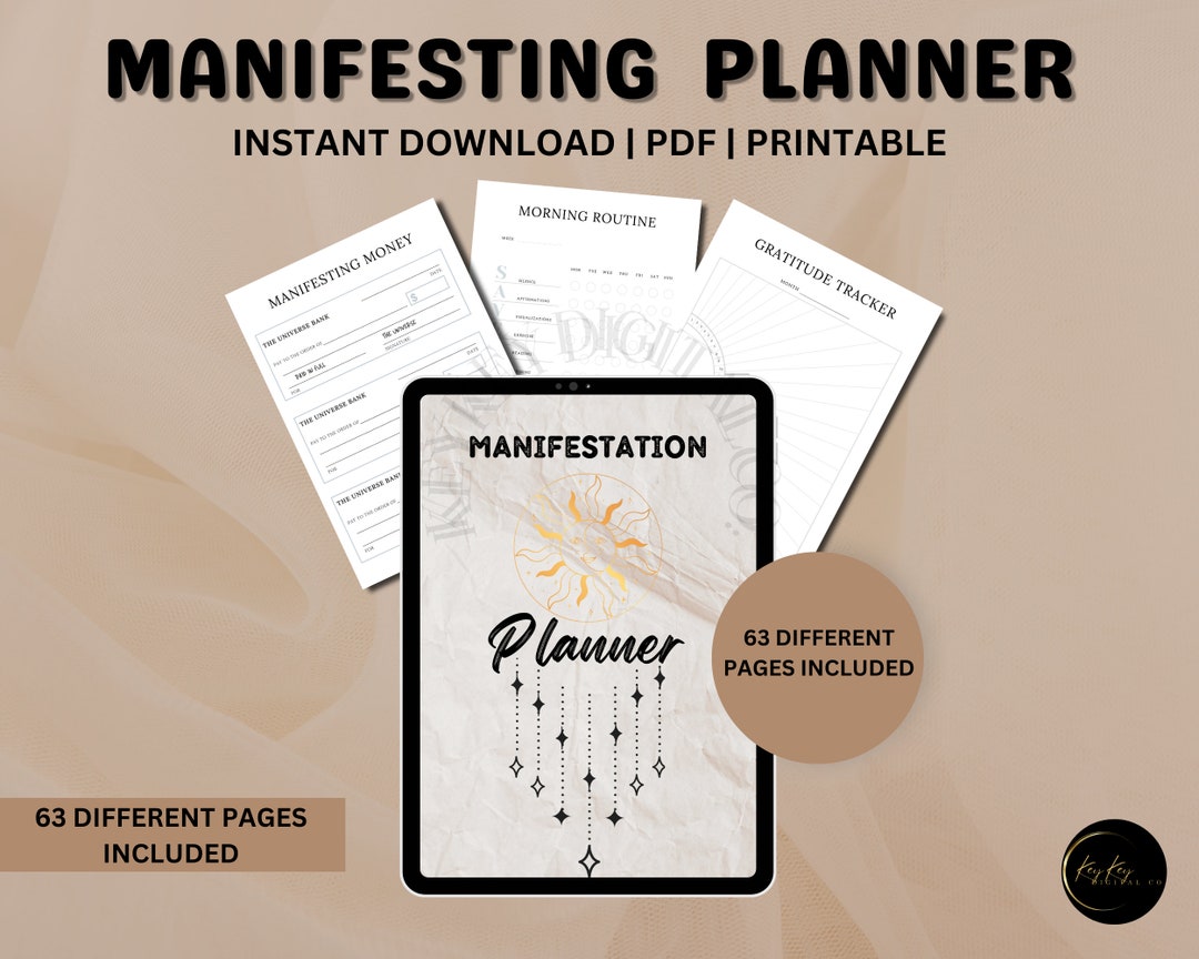 Digital Manifestation Journal, Manifestation Planner, Spiritual Planner ...