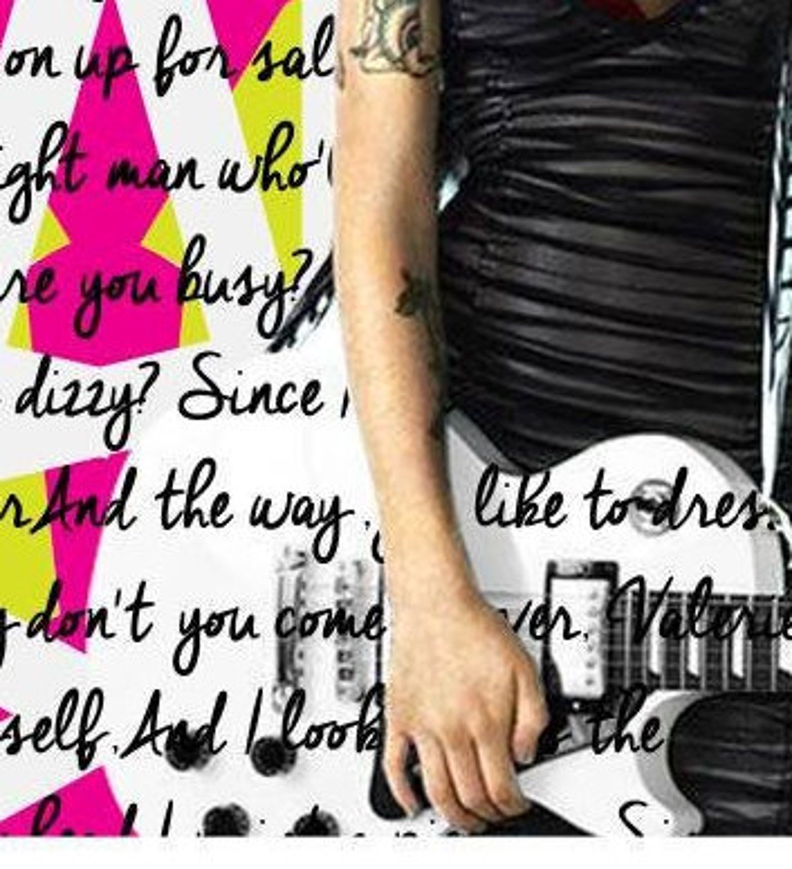 Amy Winehouse Print in Colour With Lyrics, Song Words, Quote ...