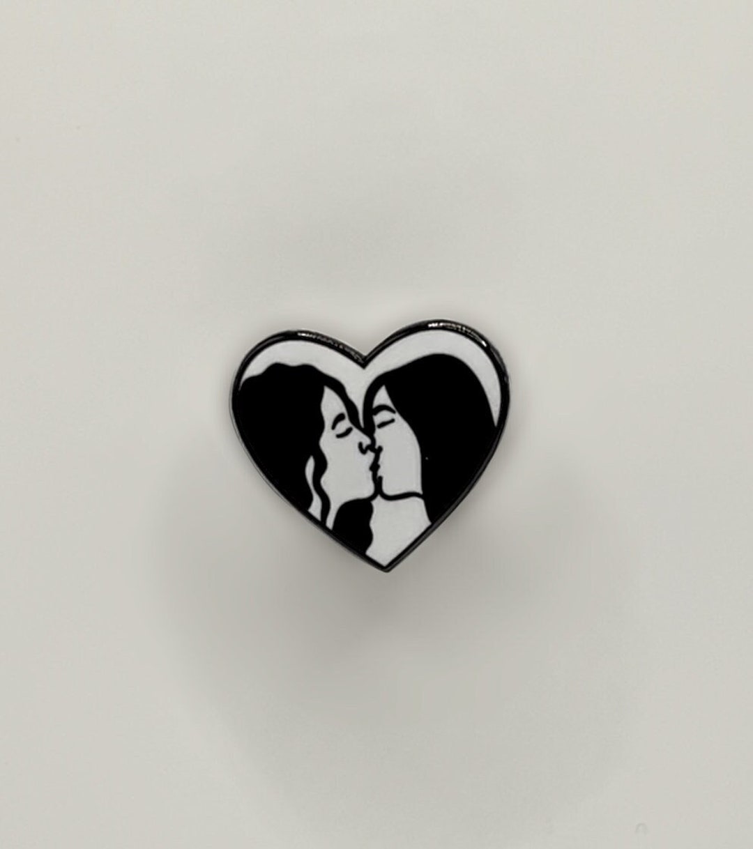 Girls Kiss Pin // LGBTQ Pin // Lesbian Pin // Feminine Pin // Joce Cova ...