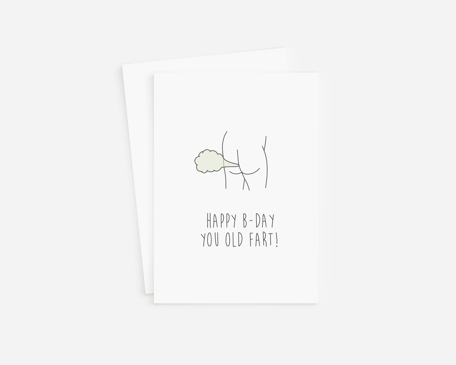 Funny 'old Fart' Birthday Card, Mature Humor - Etsy