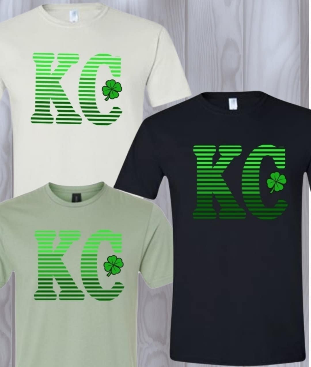 KC With Green Clover - Etsy
