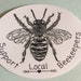 Support Local Beekeeper Sticker - Etsy