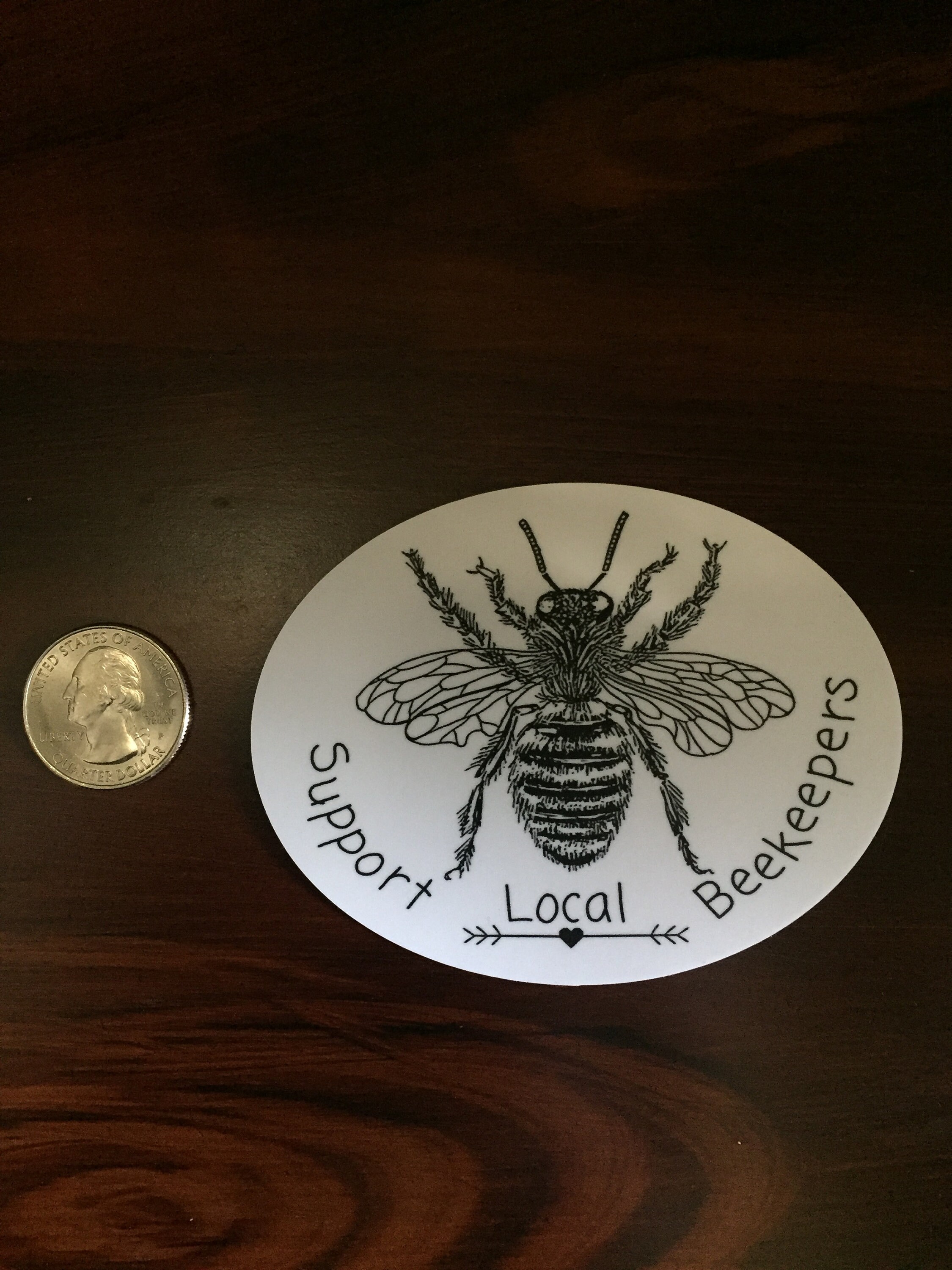 Support Local Beekeeper Sticker - Etsy
