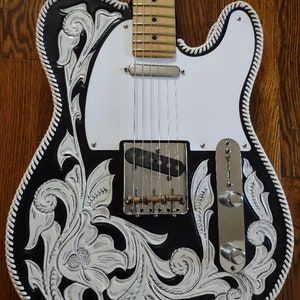 Fender Squier Classic Vibe Telecaster Tele W/custom-made, Hand-tooled ...