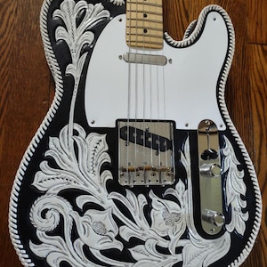 Fender USA Telecaster American Tele W/custom Hand-tooled Waylon-style ...