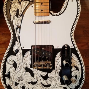 Fender Squier Classic Vibe Telecaster Tele W/custom-made, Hand-tooled ...