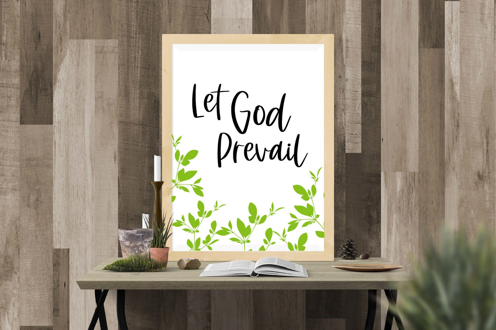 Let God Prevail Faith Print Israel Modern Christian Decor - Etsy