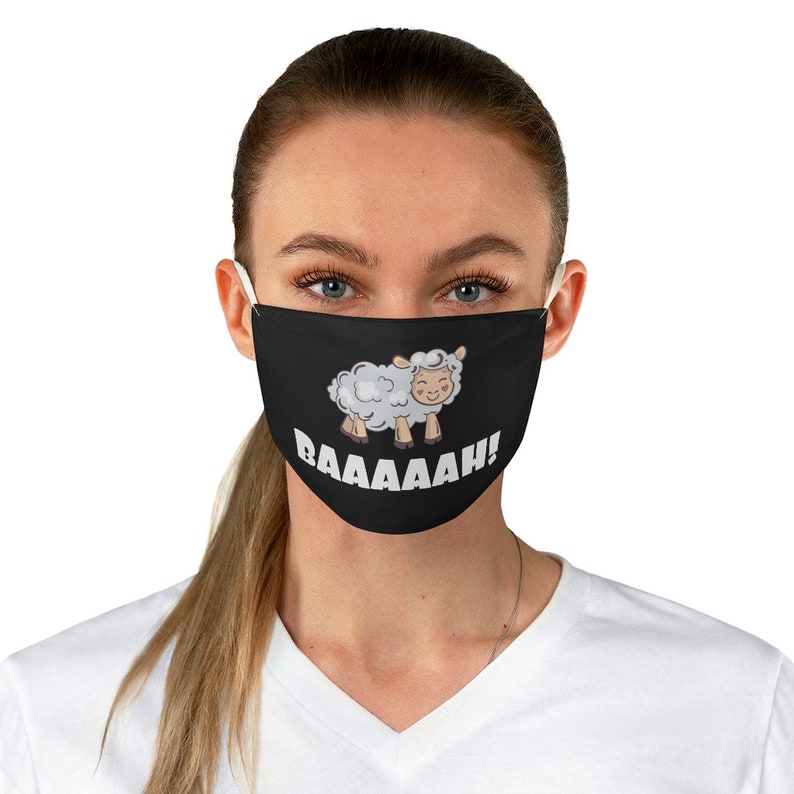 Sheep Face Mask, Baaaah Sheep, I'm a Sheep, Cloth Face Mask, We Are ...