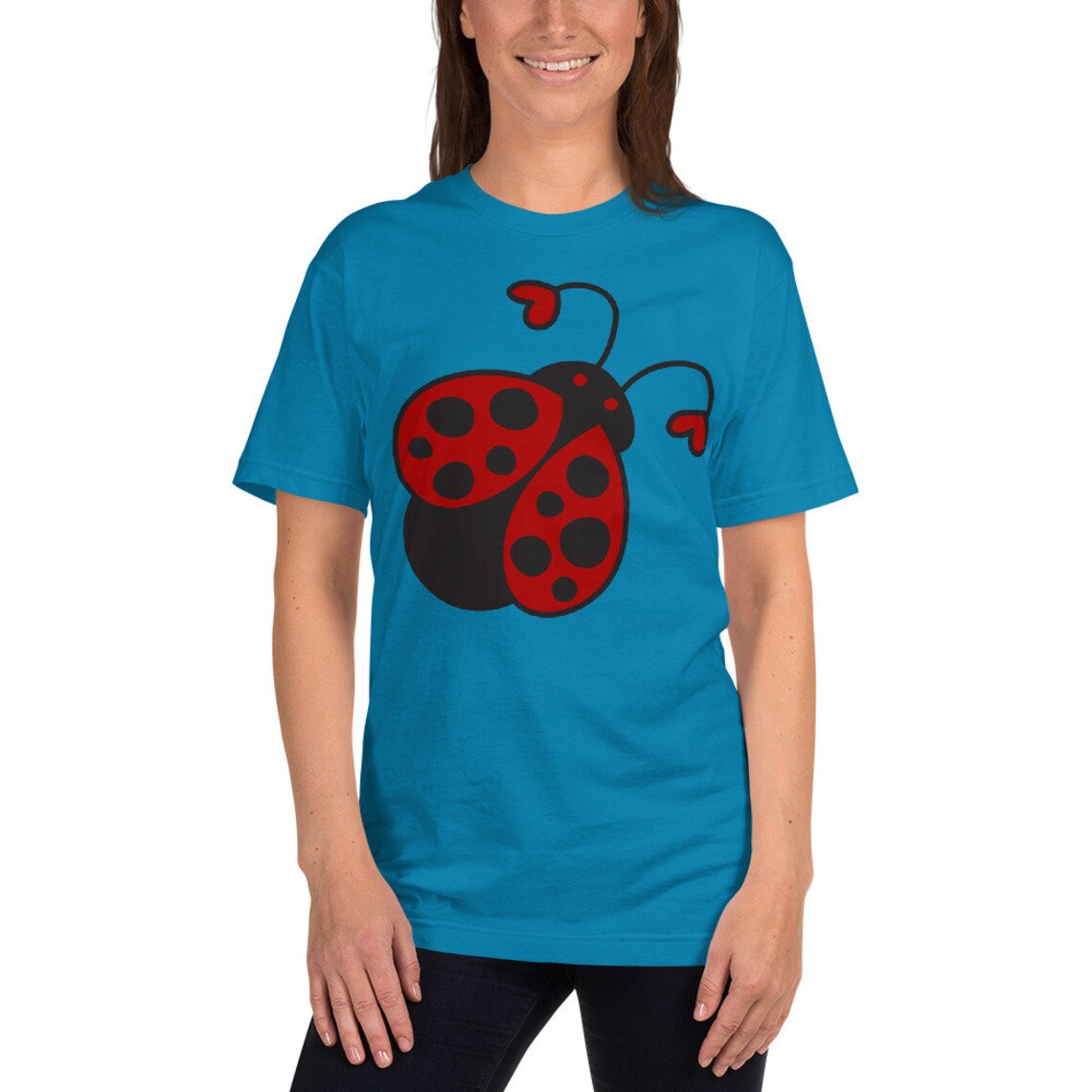 Giant Ladybug T-shirt Cute Women's Tee Large Ladybug - Etsy