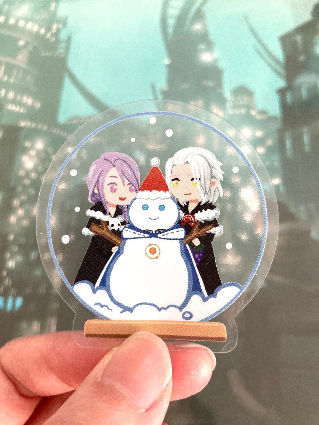 FFXIV 6.0 Endwalker Snowman Winter Scene Snowglobe With Hythlodaeus and ...