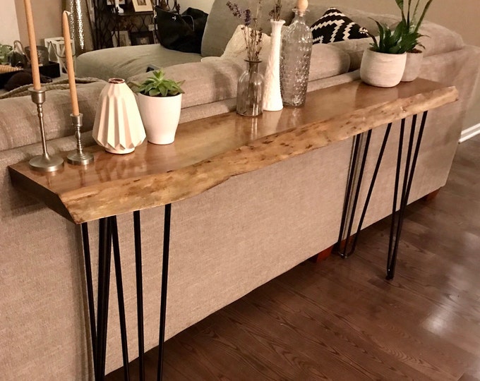 CUSTOM MADE to ORDER 35 Height Live Edge Cherry Sofa - Etsy