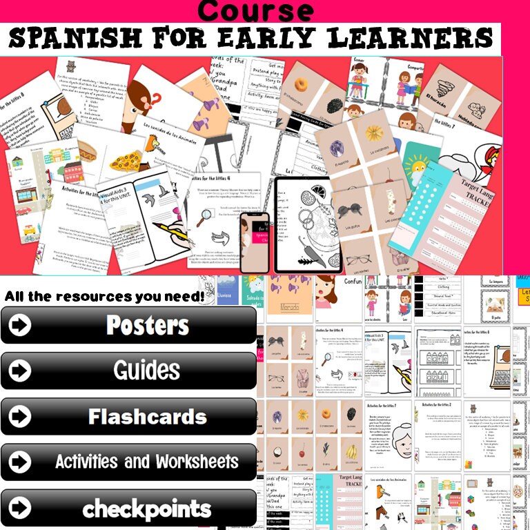 Spanish for Early Learners Course - Etsy