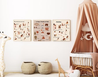 Spanish Boho Educational Posters | Etsy