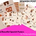 Spanish Boho Educational Posters - Etsy