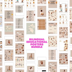 Bilingual Classroom Posters - Etsy