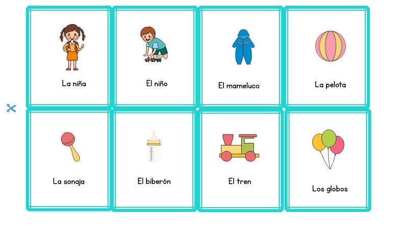 Baby Shower Bingo in Spanish - Etsy