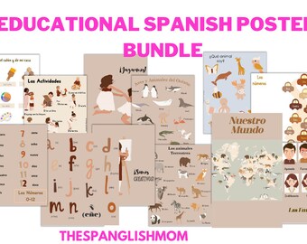 Spanish Educational Posters - Etsy