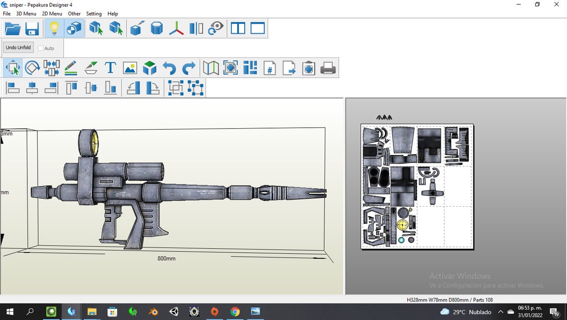 Gundam Weapons Pack Pepakura - Etsy