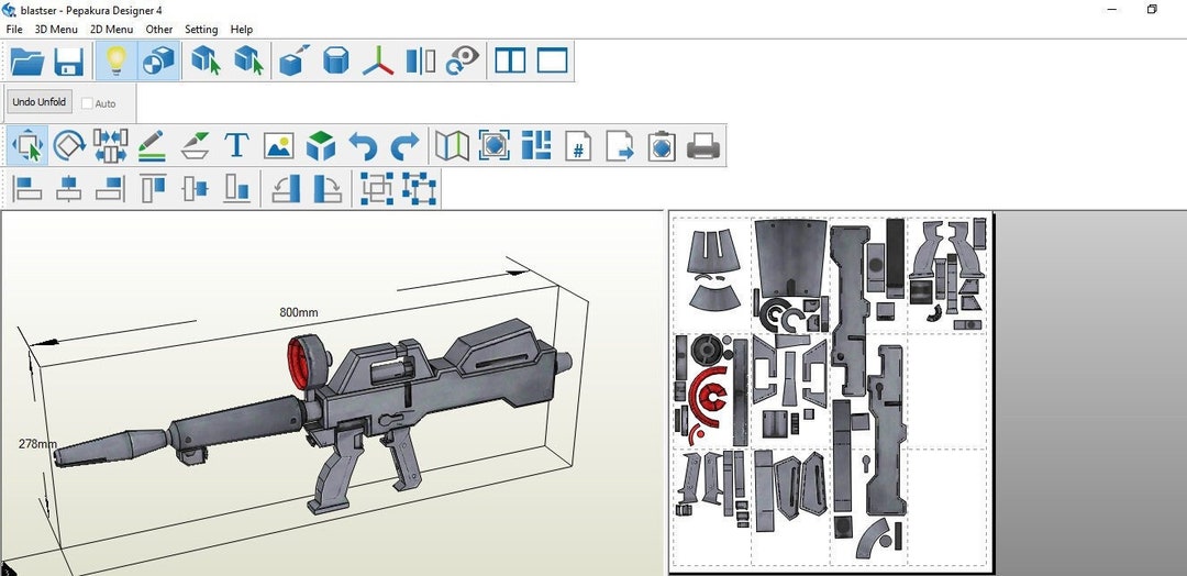 Gundam Weapons Pack Pepakura - Etsy