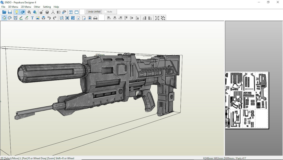 Terminator Phased Plasma Pepakura Foam - Etsy