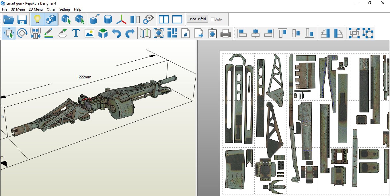 Smart Gun M56 Aliens Pepakura Foam - Etsy