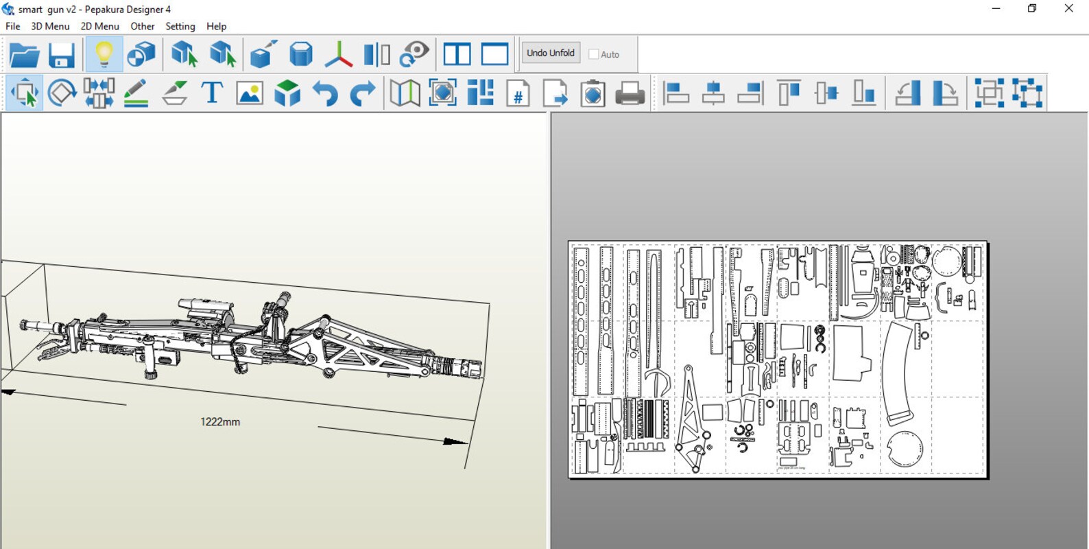 Smart Gun M56 Aliens Pepakura Foam - Etsy