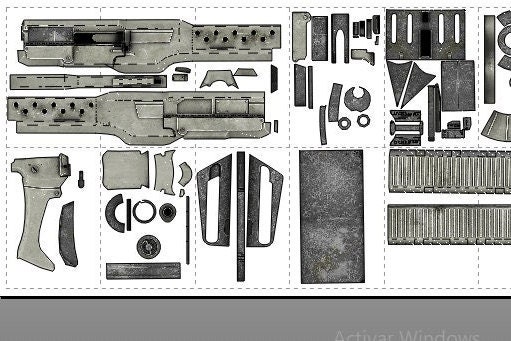 M41 Pulse Rifle Foam Pepakura - Etsy UK