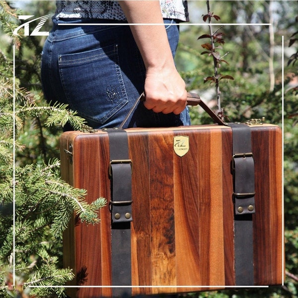 Wooden Briefcase - Etsy