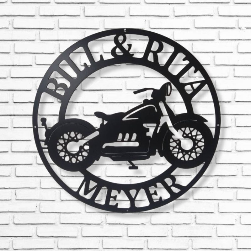 Motorcycle Sign - Etsy