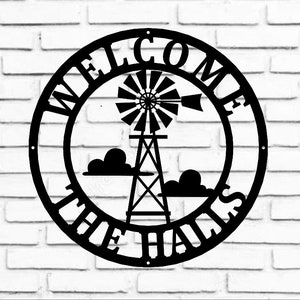 Personalized Windmill Wall Decor Personalized Windmill Sign Custom ...