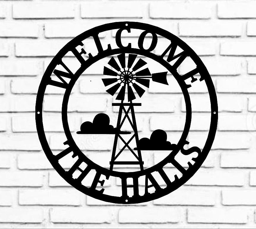 Personalized Windmill Wall Decor Personalized Windmill Sign - Etsy