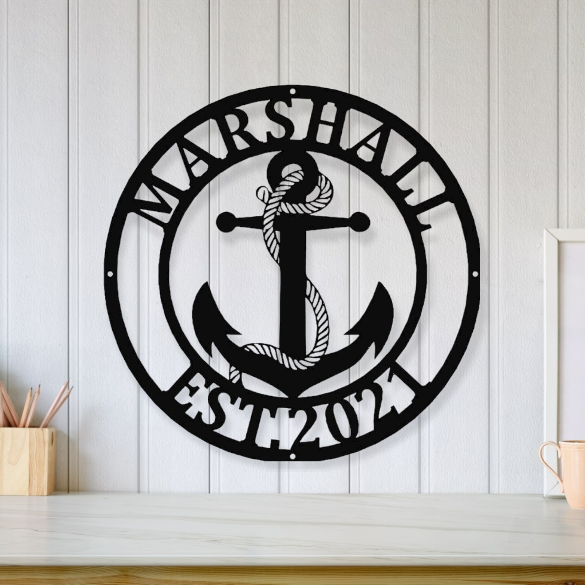 Anchor Sign - Nautical Decor - Beach Decor - Nautical Sign - Anchor ...