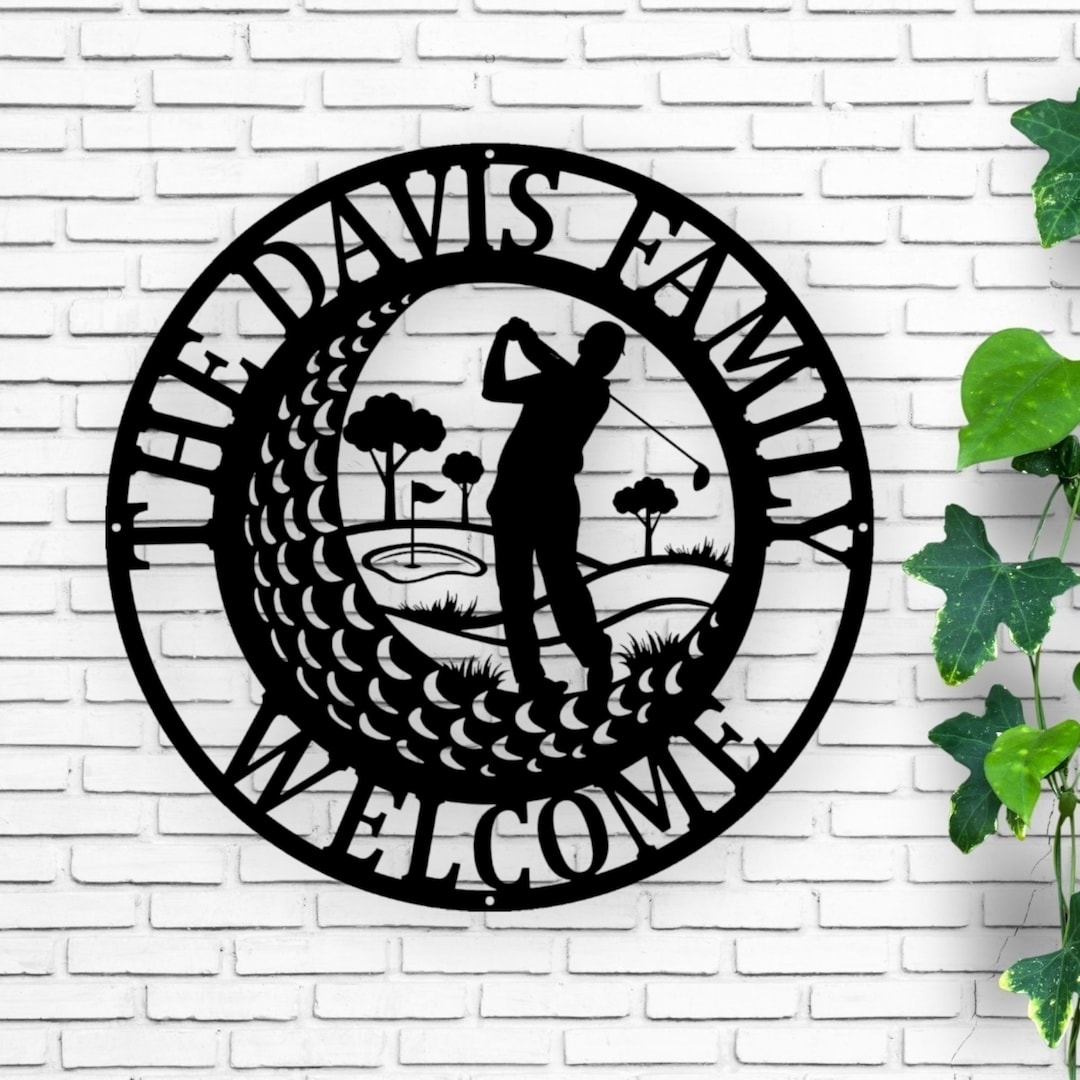 Custom Golf Sign, Personalized Golf Sign, Custom Golf Lover Gift, Golf ...