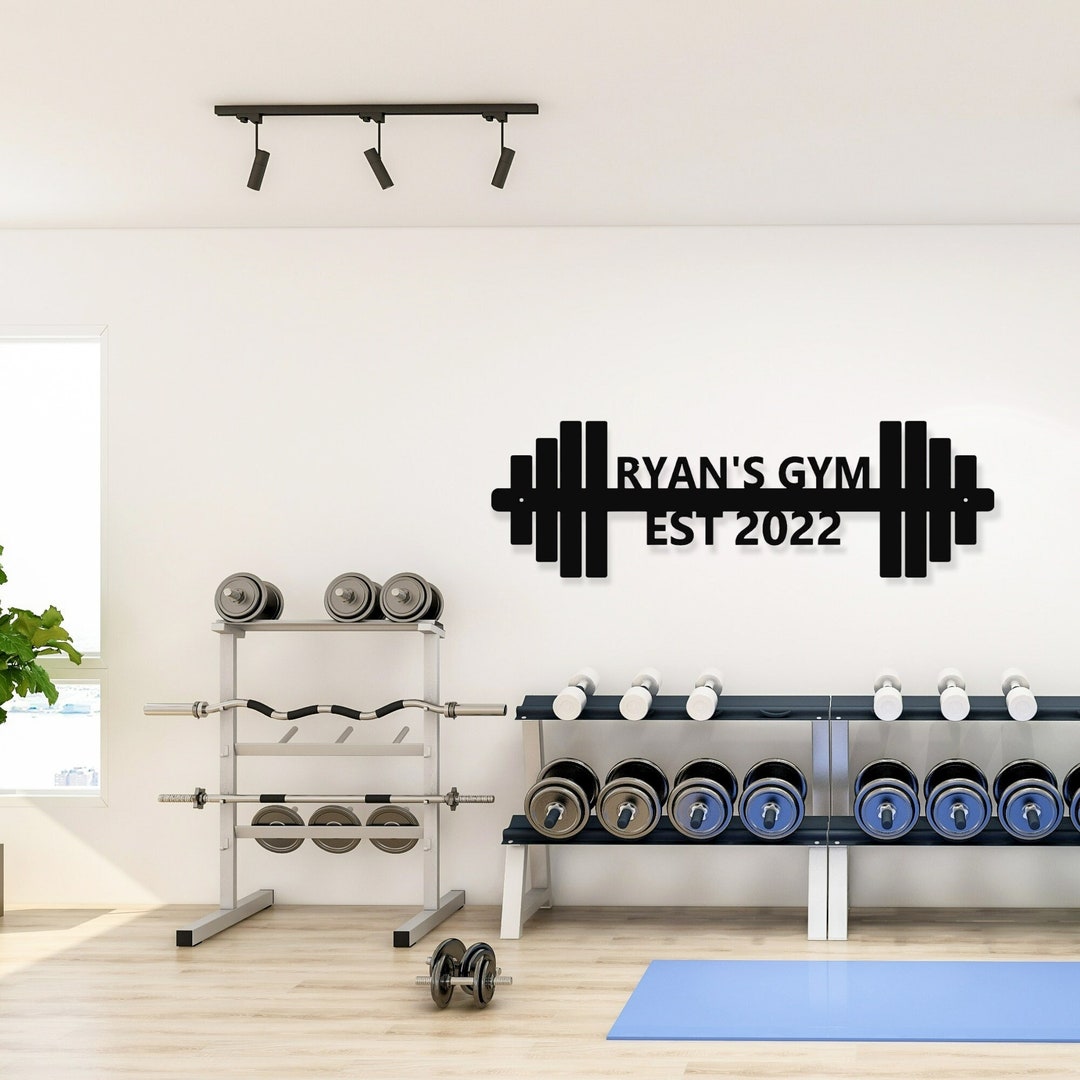 Gym Sign | Personalized Home Gym Sign | Custom Metal Gym Sign | Home ...