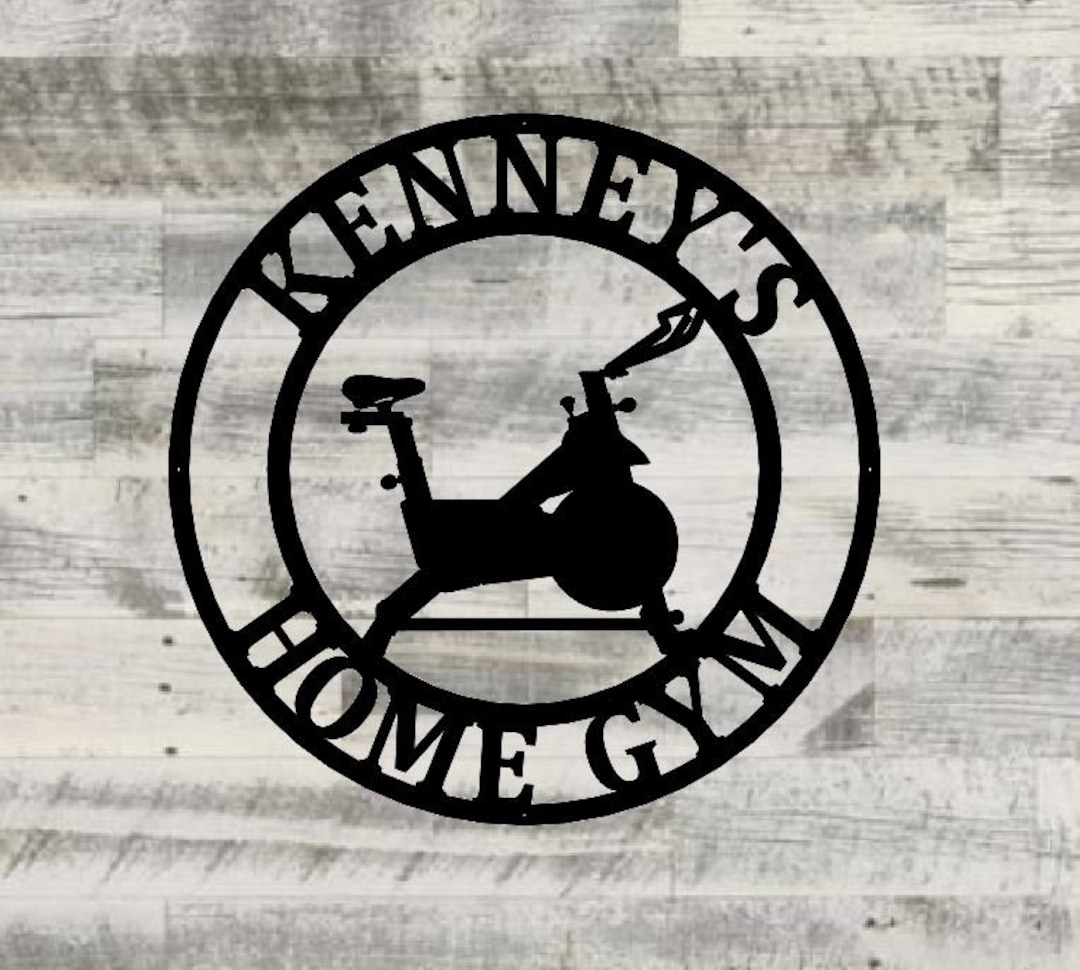 Gym Sign | Personalized Home Gym Sign | Custom Metal Gym Sign | Home ...