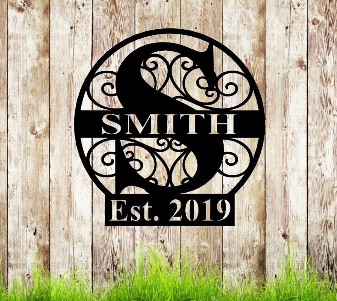 Personalized Family Name Metal Sign Housewarming Gift - Etsy