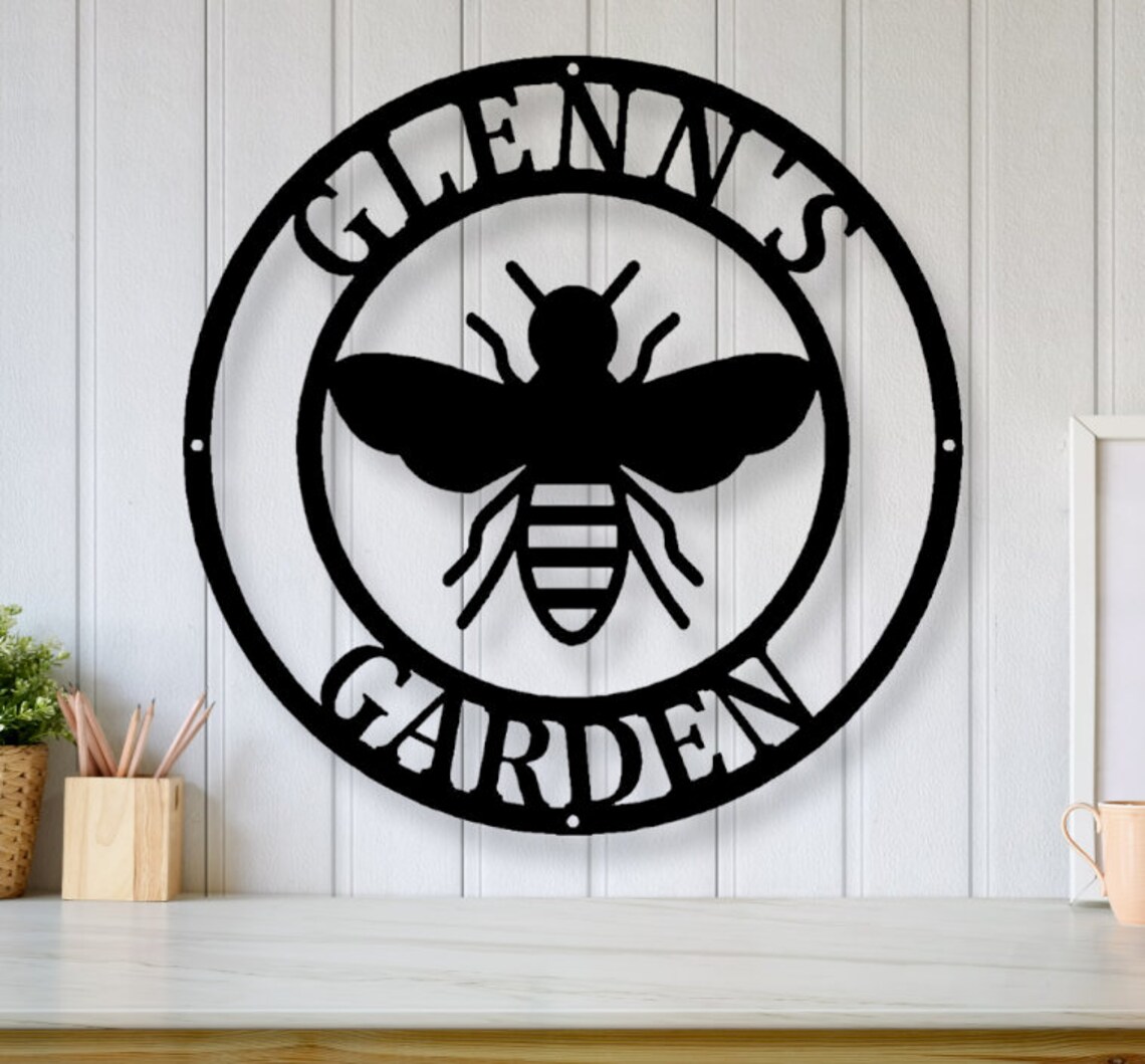 Honey Bee Family Name Established Sign Custom Metal Sign - Etsy