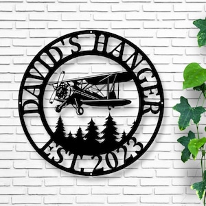 Airplane Monogram, Pilot Gifts, Personalized Aviation Signs, Custom ...