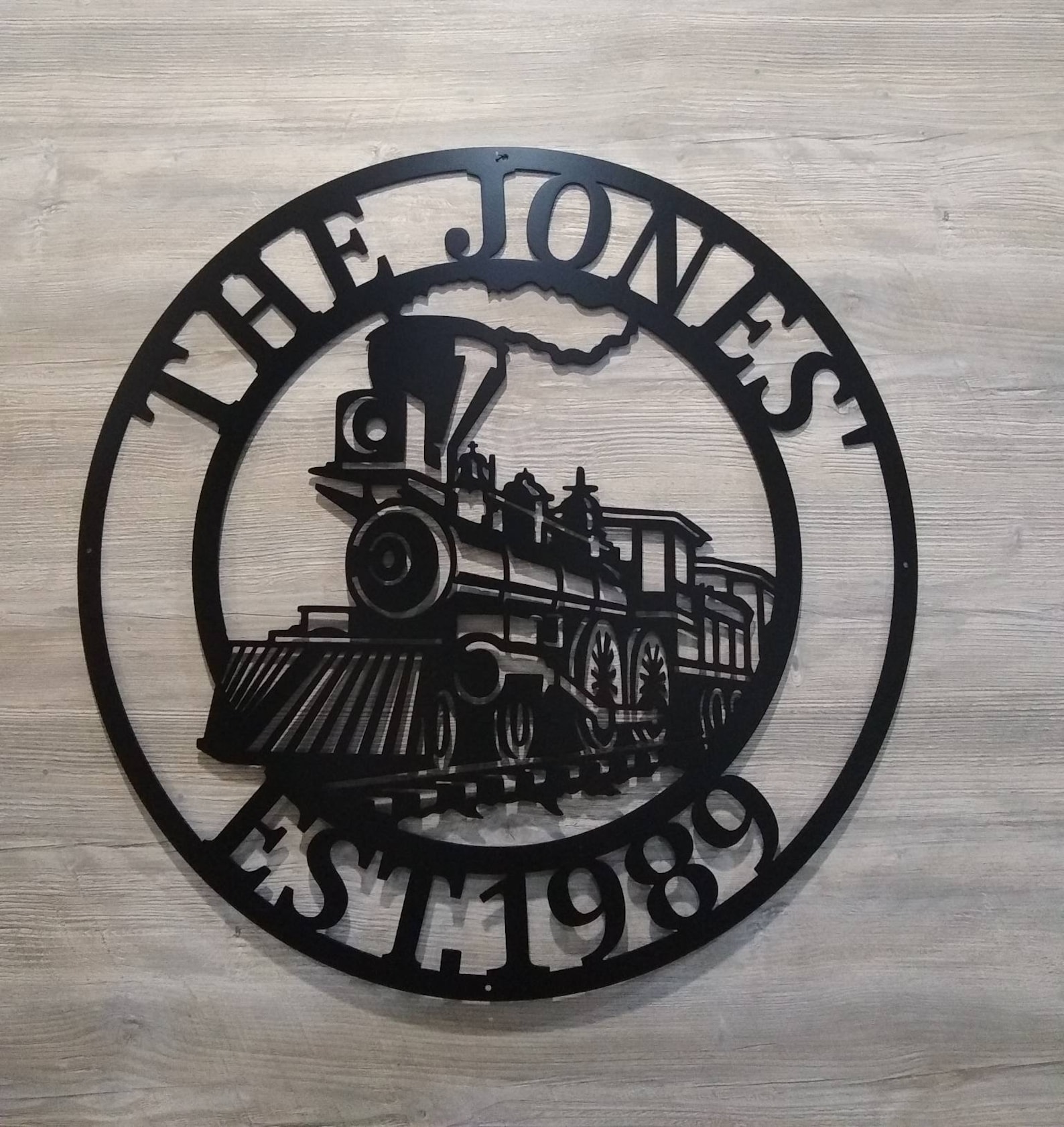 Train Metal Sign - Metal Wall Decor, Custom Metal Name Sign, Custom ...