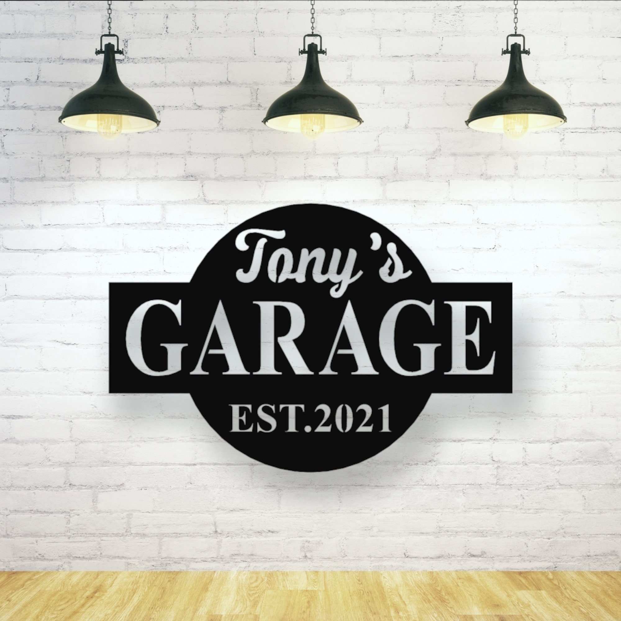 Personalized Metal Shop Sign, Tool Shed Sign, Custom Workshop Sign ...