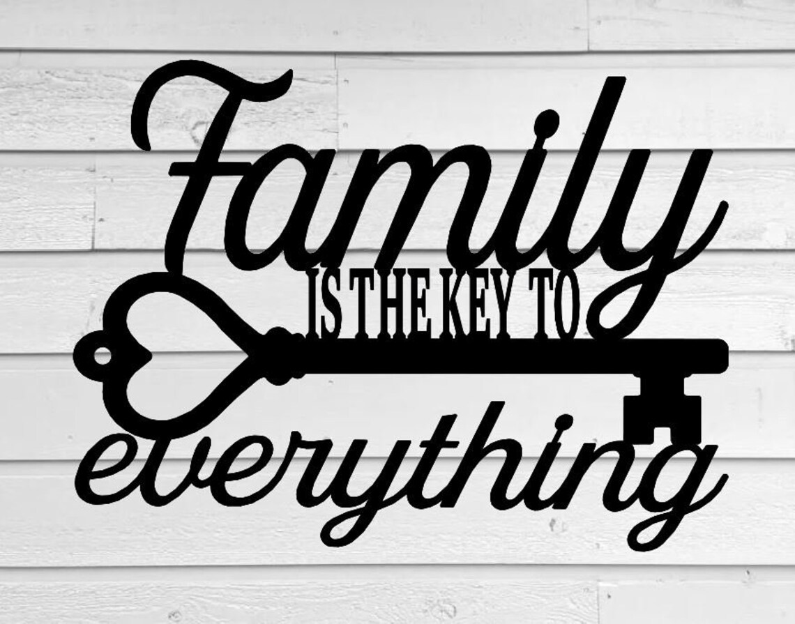 Family is the Key to Everything Custom Metal Sign Metal - Etsy