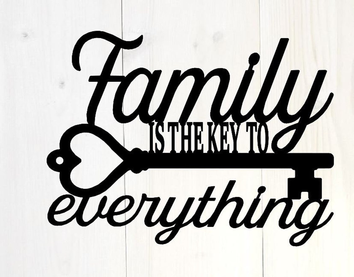 Family is the Key to Everything Custom Metal Sign Metal - Etsy