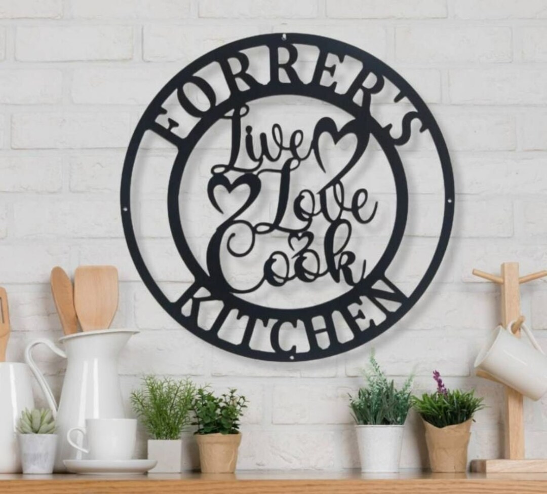 Personalized Kitchen Signs, Custom Kitchen Sign Wall Decor, Custom ...