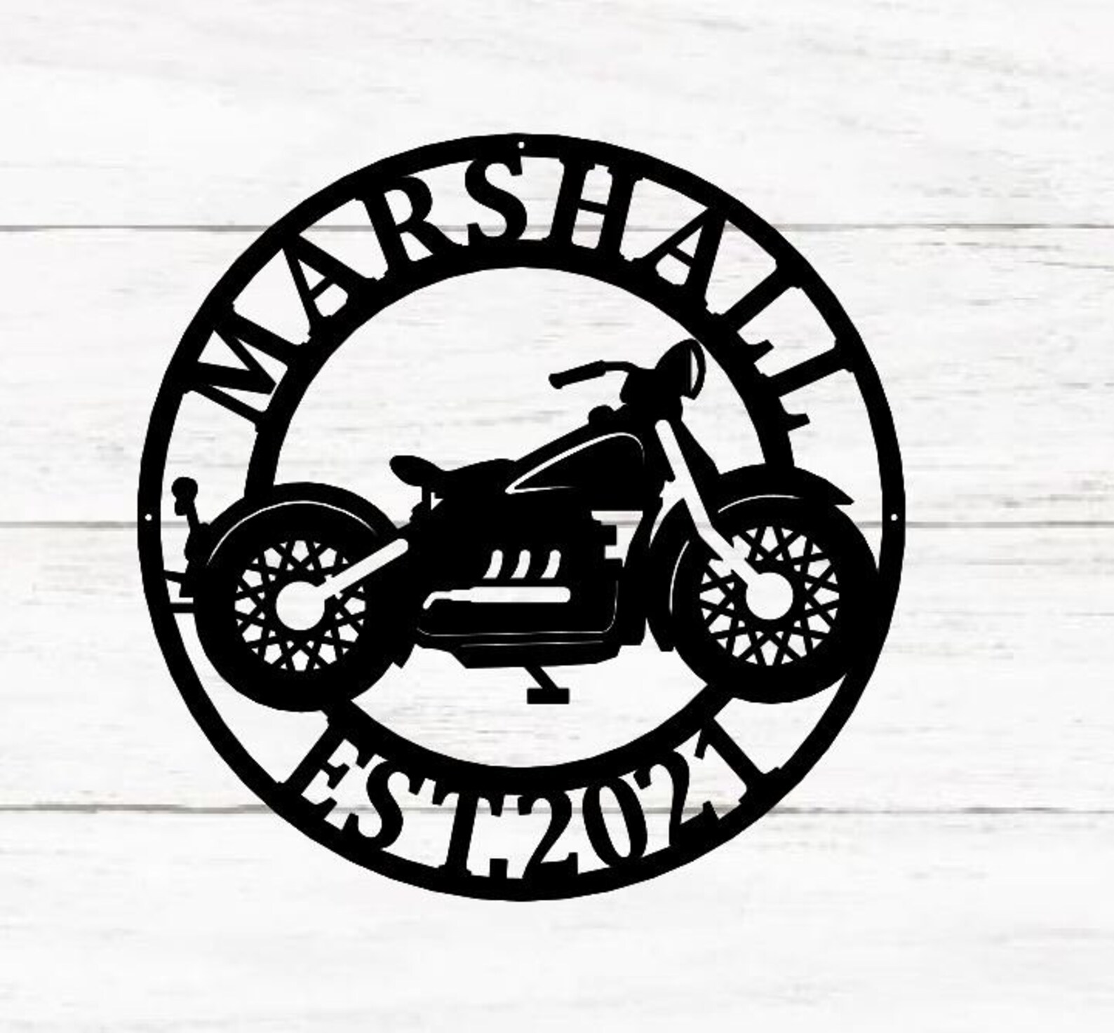 Motorcycle Metal Sign / Metal Garage Sign / Personalized Metal - Etsy