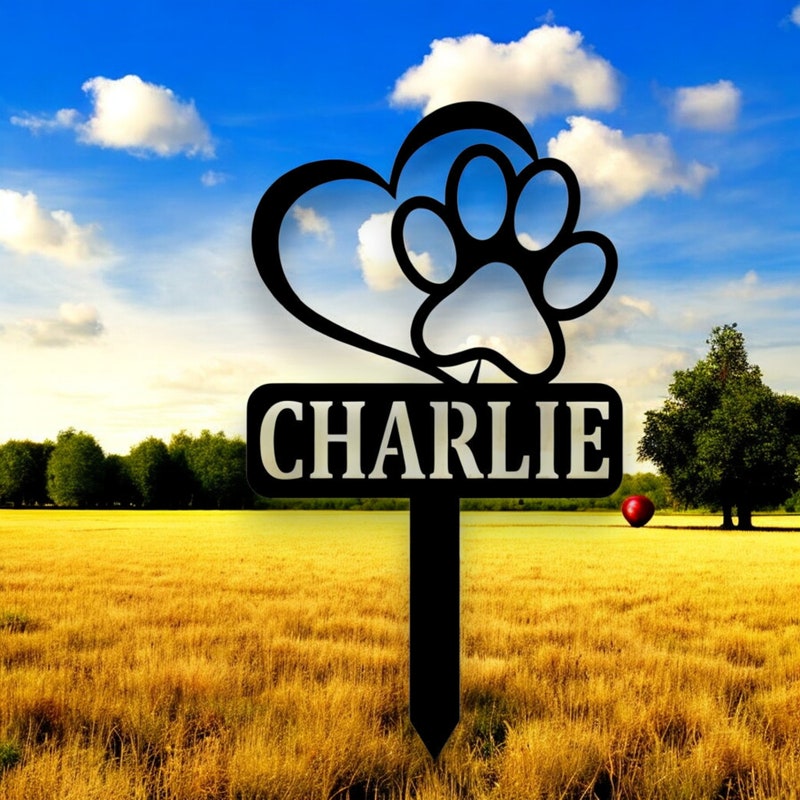 Painted Stone Dog Memorial - Etsy