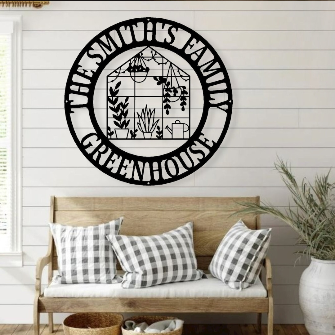 Personalized Metal Gardening Sign, Custom Yard Sign, Garden Decoration ...