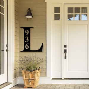 Monogram Address Sign, Monogram, Address Sign, Outdoor Sign Address ...